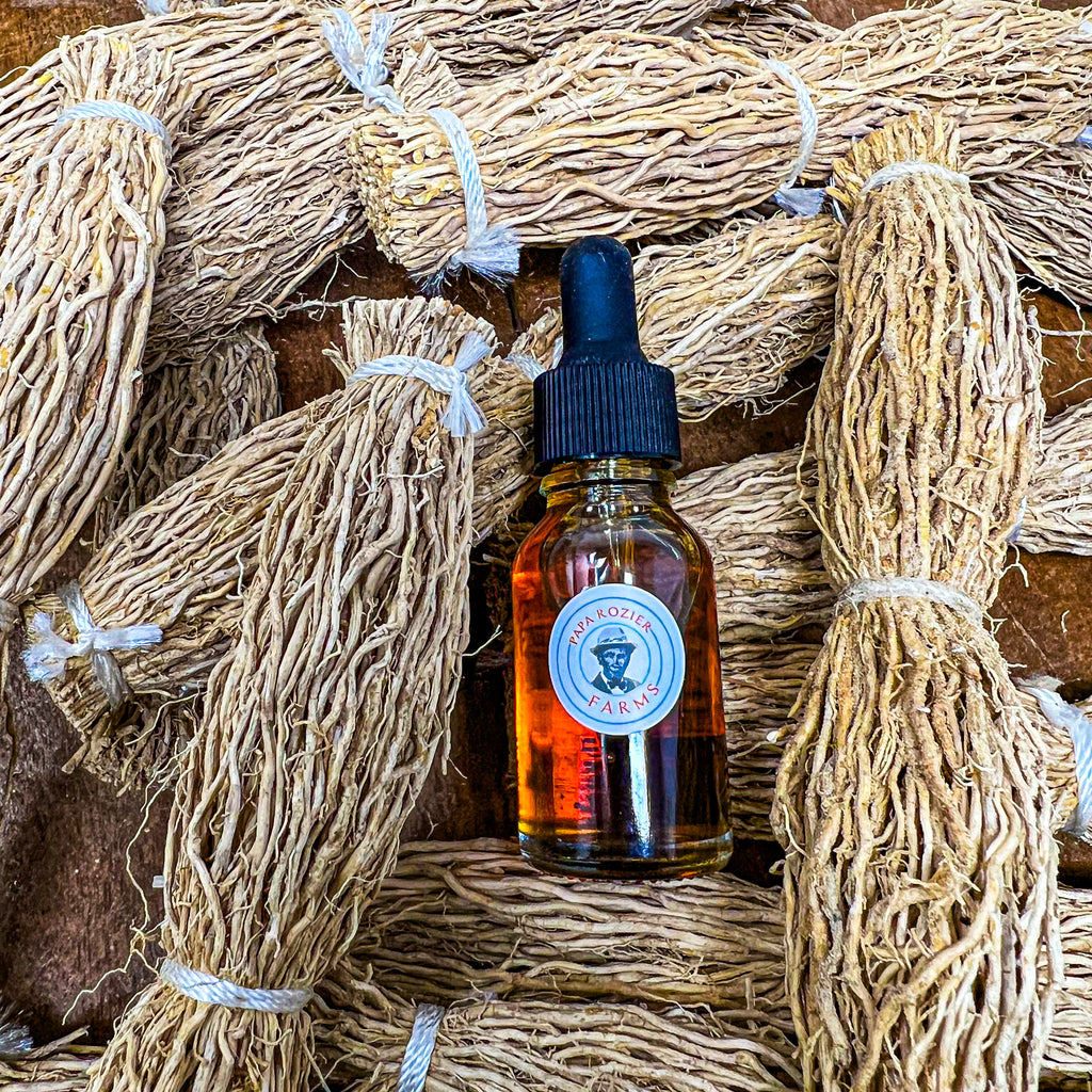 Pure Haitian Vetiver Oil – Papa Rozier Farms
